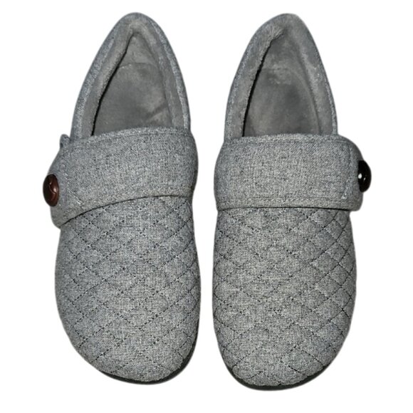 Vionic | Shoes | Vionic Womens 9m Jackie Slippers Light Grey Comfort ...